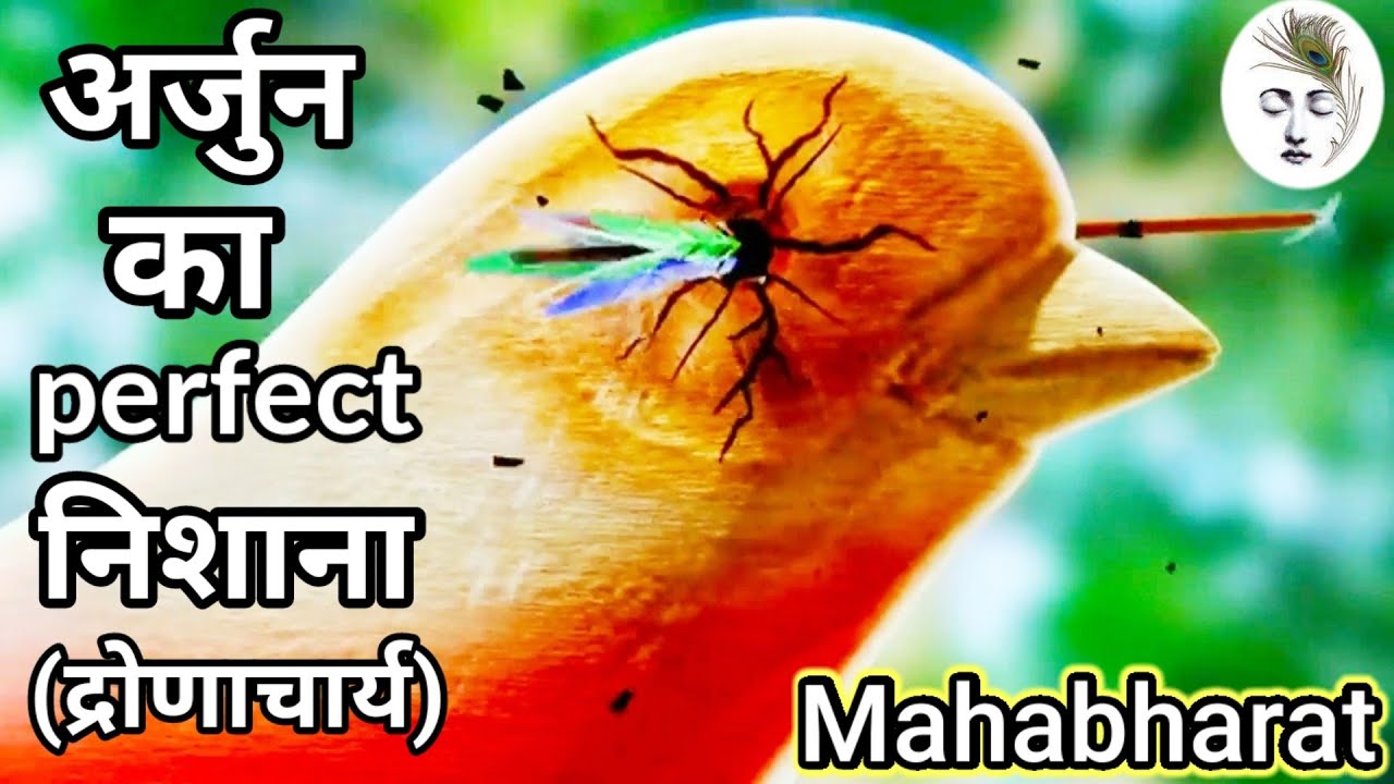 Arjun's perfect aim at bird's eye | Mahabharat Star Plus | Krishna ...