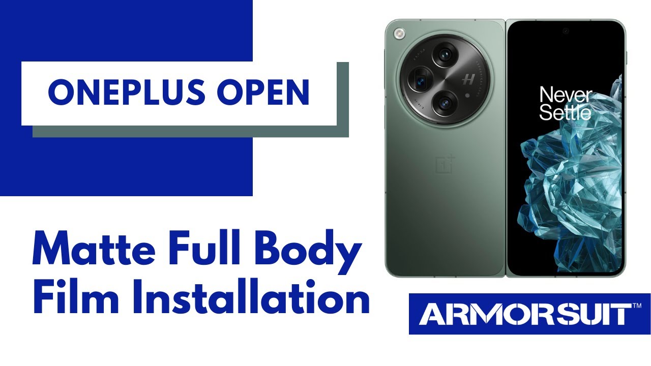 OnePlus Open Matte Full Body MilitaryShield installation video by ...