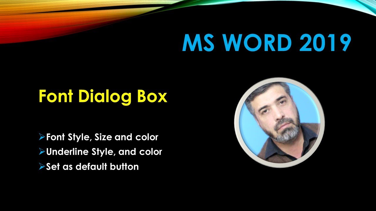 Font || Font Dialog Box - YouTube