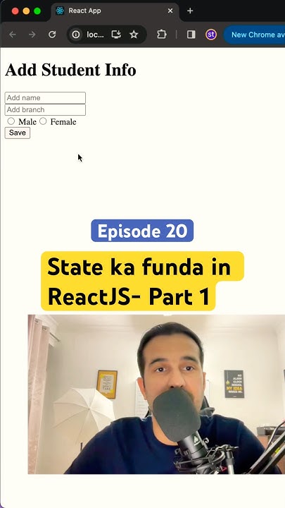 ReactJS me State kya hoti hai? 😀 #reactjs #reactjstutorial - YouTube