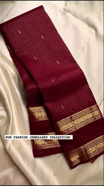 Two types Red colour bridal Kanchipuram pattu sarees diwali collection ...