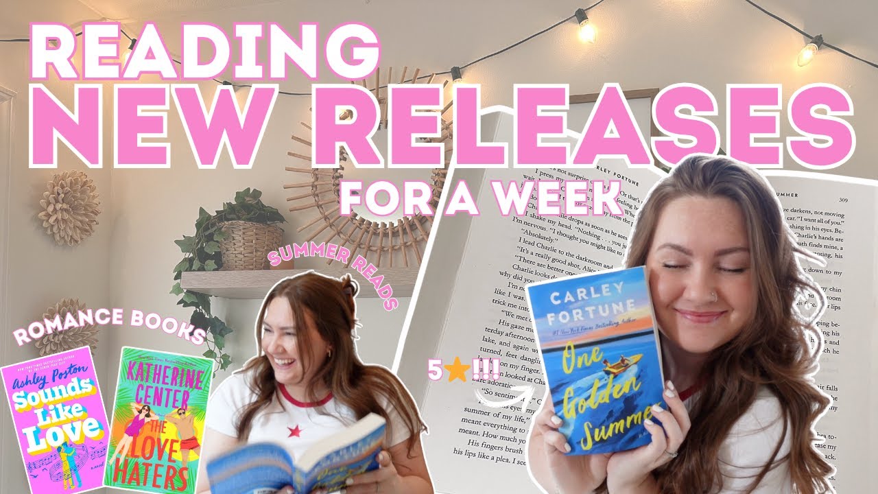 reading new release summer romances for a week! 💕🌞📖 (reading vlog, new ...