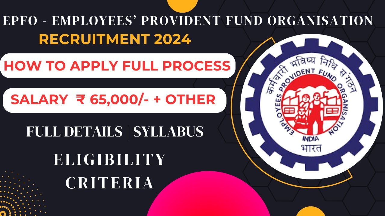 📢 How to apply EPFO Young Professional Recruitment 2024 🚀 | Career ...