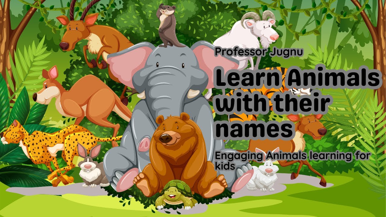 Let's Learn Animals and their names with Professor Jugnu - YouTube