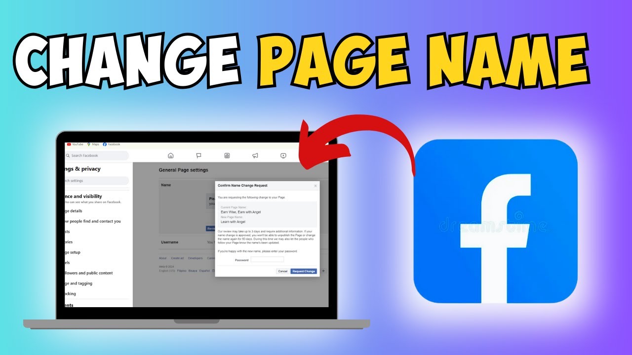 How to Change Facebook Page Name on PC | Simple Instructions - YouTube