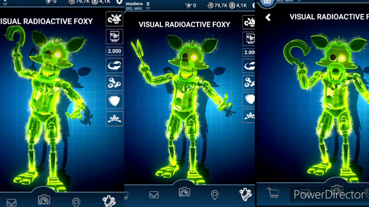 Radioactive Foxy full workshop animation normal and 360° Spin - YouTube