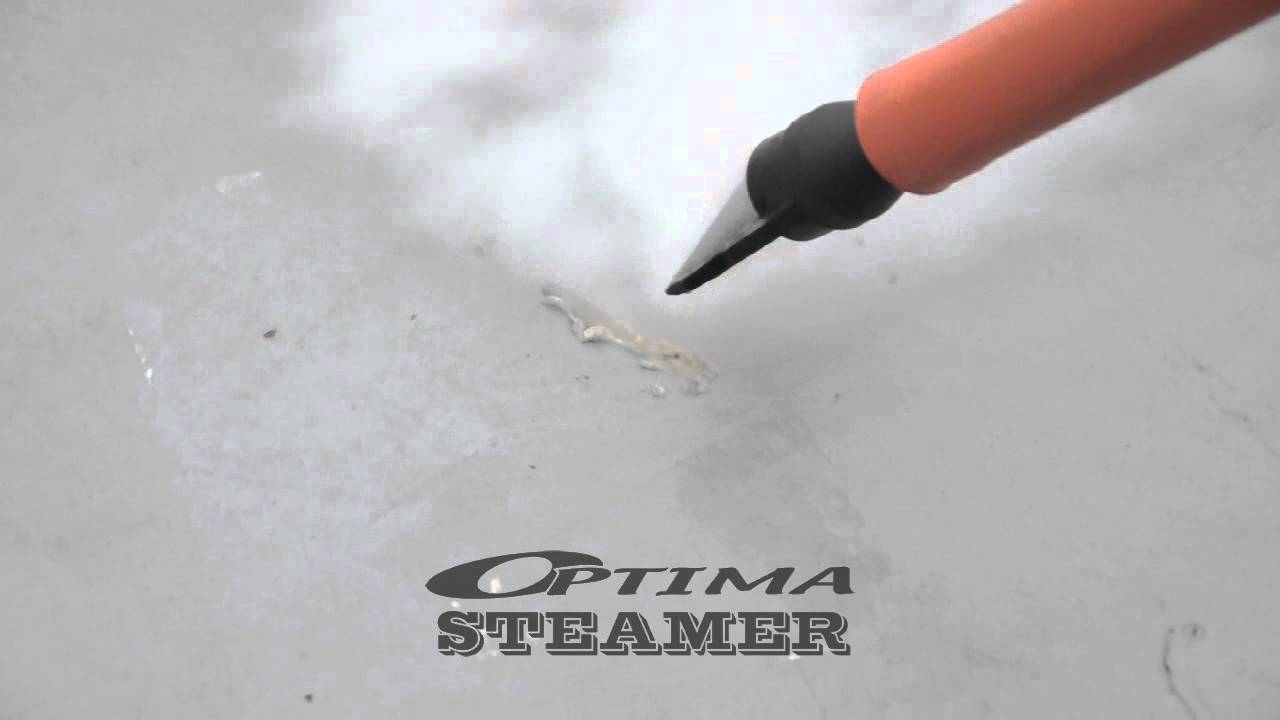 Gum Removal - Steam Cleaning Machine, Optima Steamer - YouTube