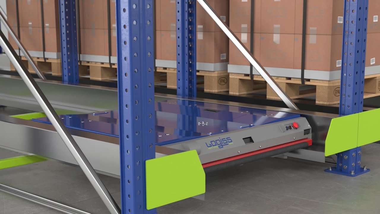 Flexy - Shuttle for racking - YouTube