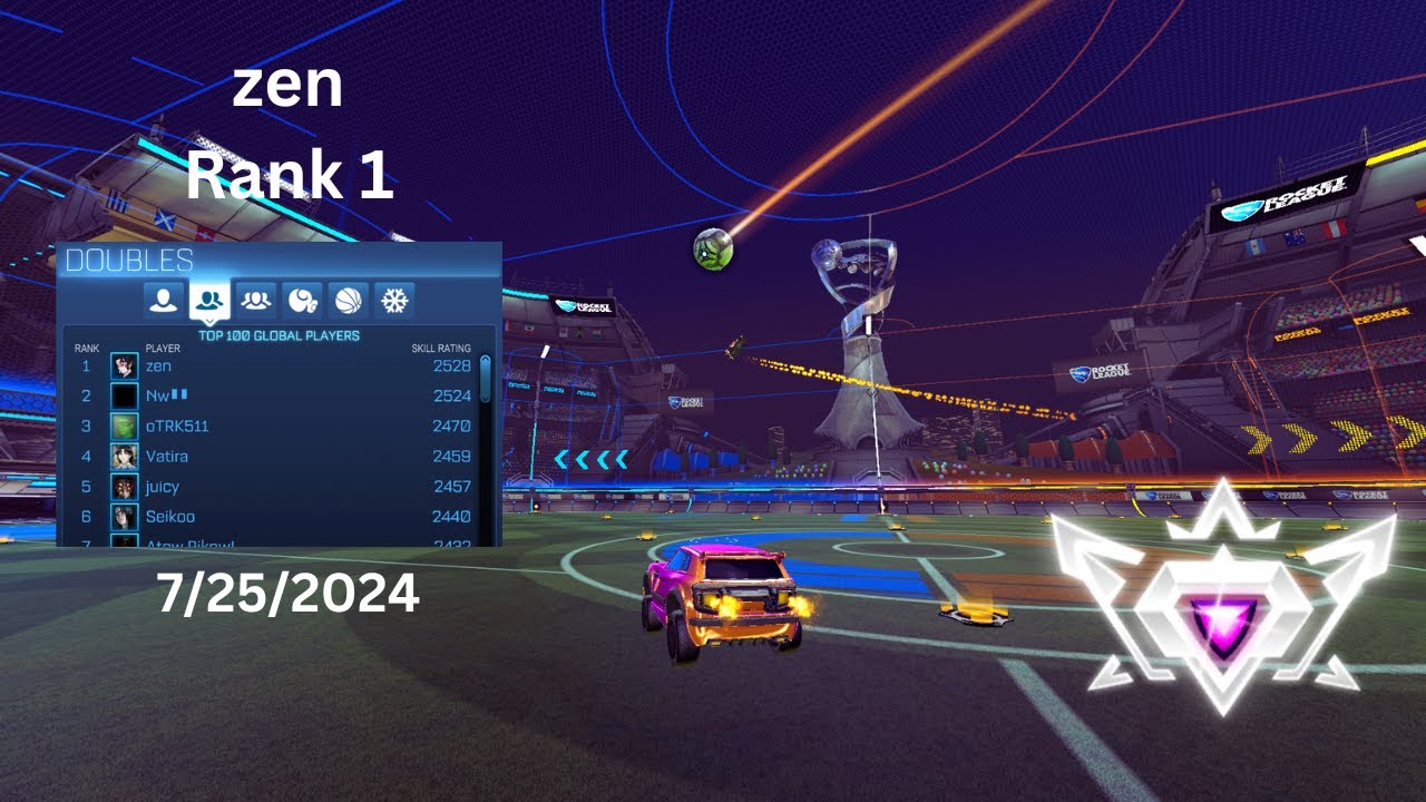 zen Rank 1 2v2 Replay 7/25/2024 | Rocket League - YouTube
