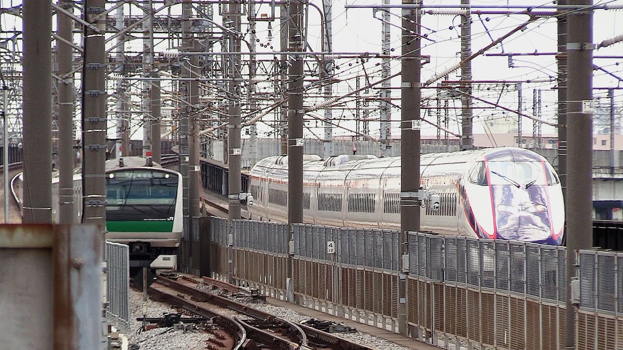 新幹線085＊戸田公園駅で新幹線＊E2・E3・E4・E5・H5・E6・E7・W7＊shinkansen - YouTube