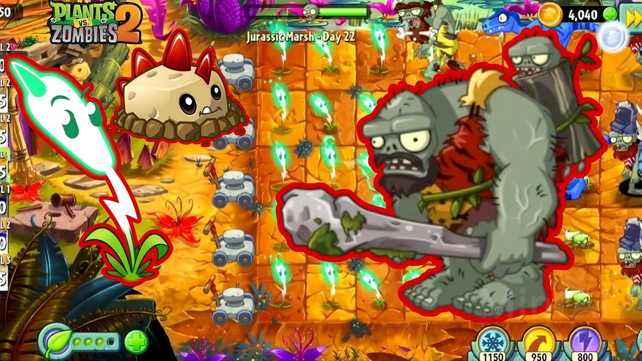 PvZ 2 zombies at e your brains Plants vs zombies game over - Jurassic ...