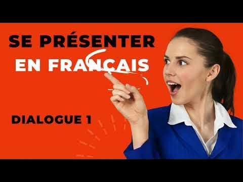 Comment se présenter en français - DIALOGUE 1 - How to introduce ...