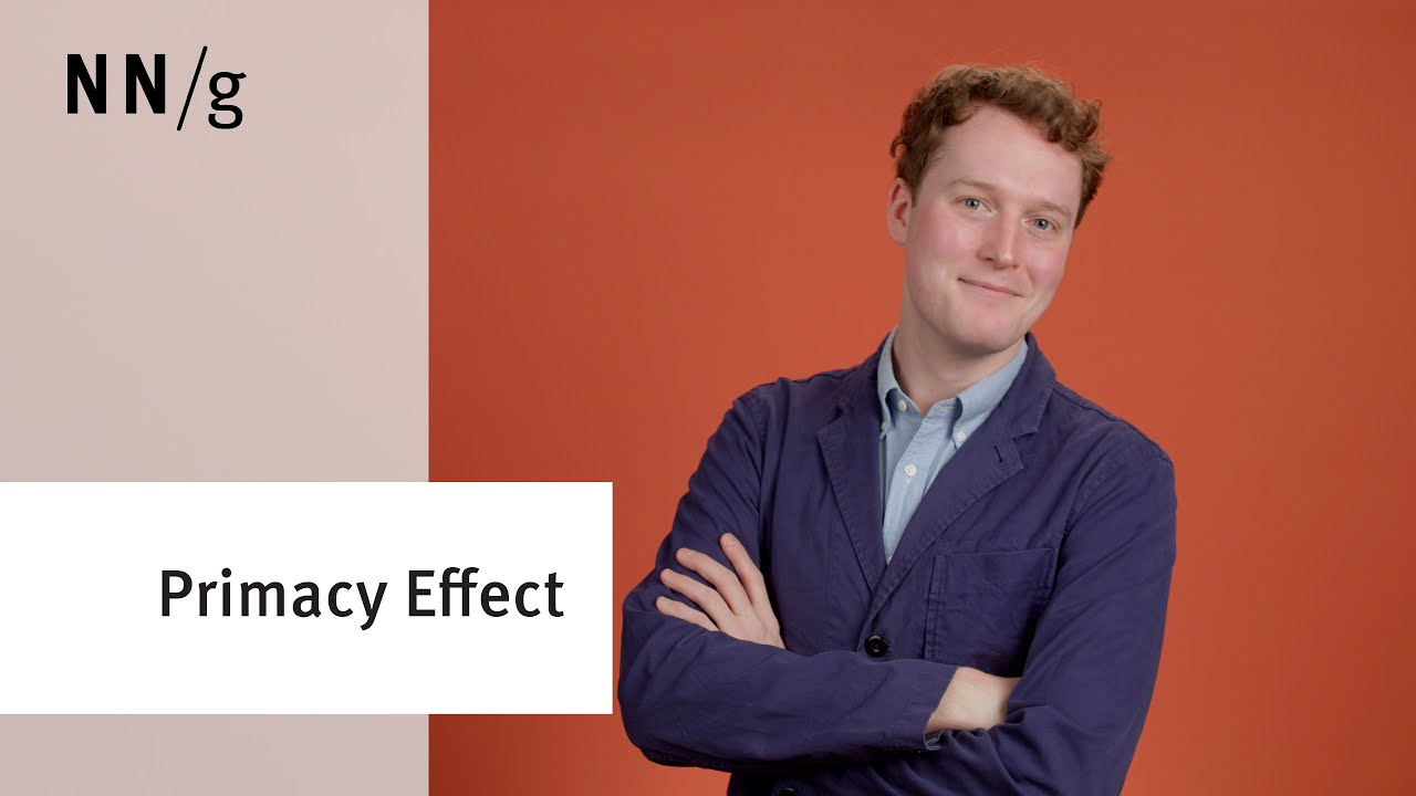 Primacy Effect: Put Important Things First - YouTube