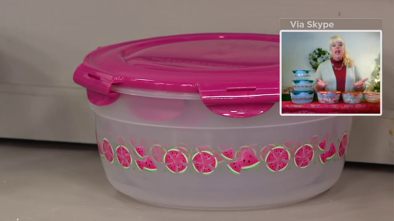 LocknLock 3-Piece Nested Seasonal Printed Bowls on QVC - YouTube