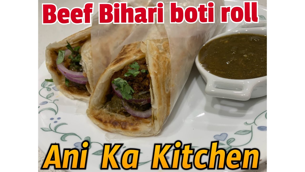 Beef Bihari Boti Roll - YouTube