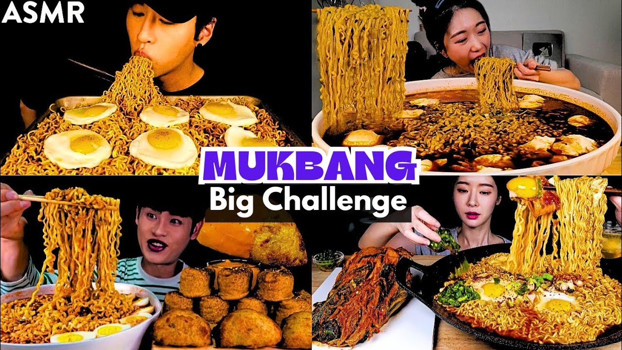 MUKBANG ASMR EATING WORLDS spiciest noodles #mukbang #asmr #eating# ...