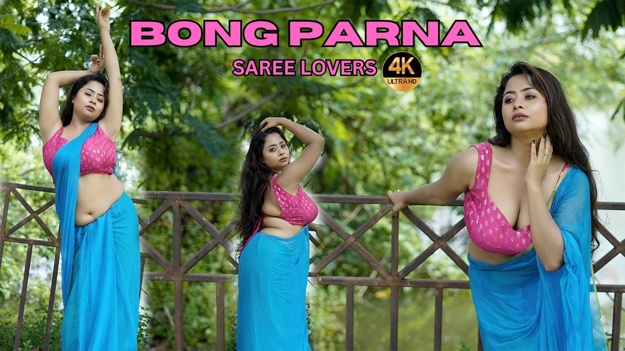 BONG PARNA Saree Video // SAREE EXPRESSION 💥 // HD VIDEO // #sareelove #sareestyle - YouTube