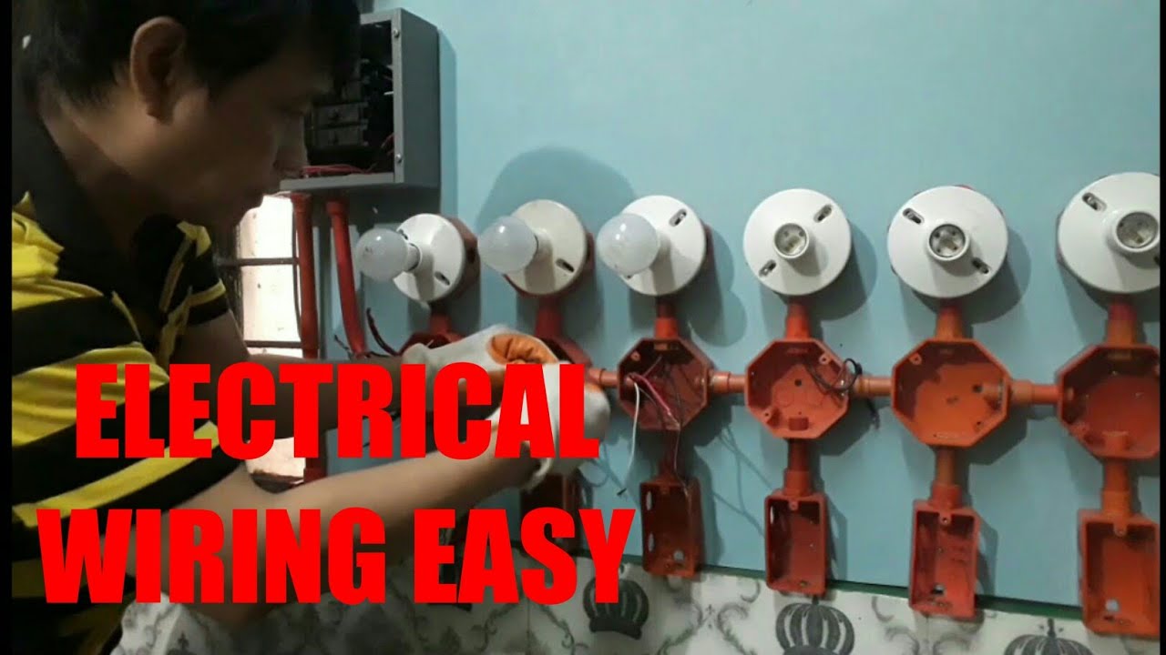 THREE BULBS CONTROLLED INDIVIDUALLY BY 3GANG SW.WITH A C.O - YouTube