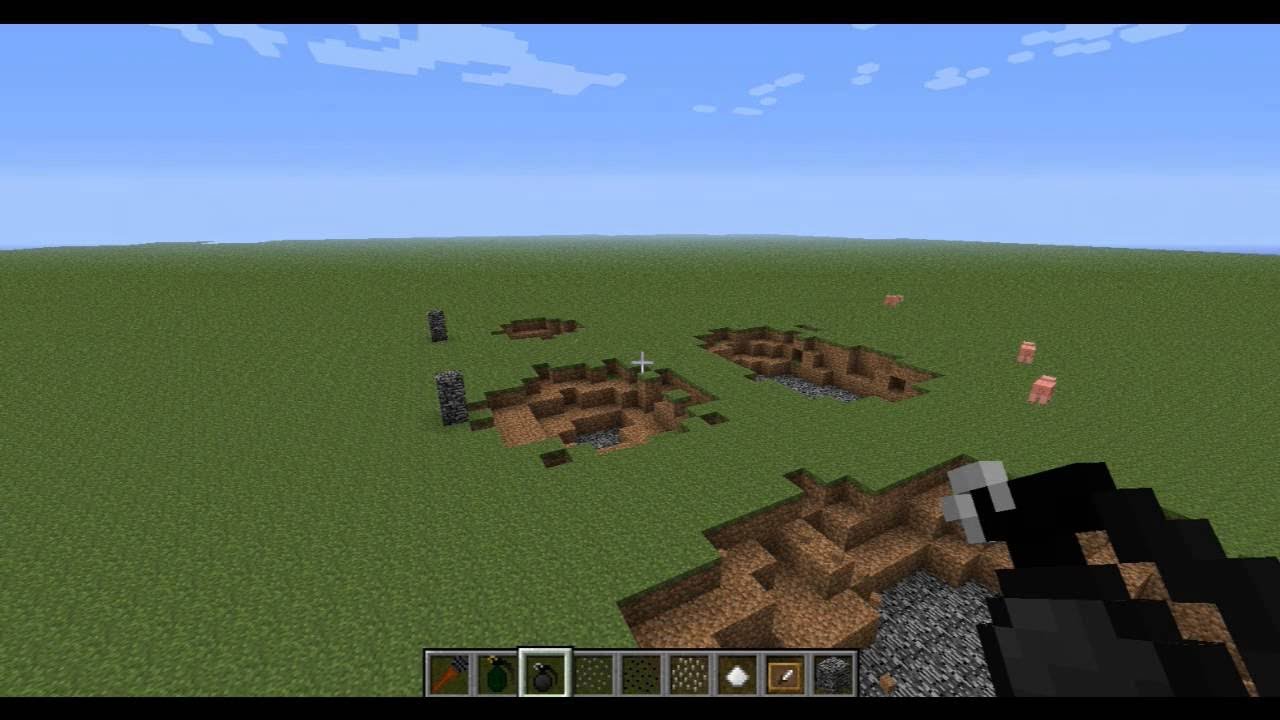 Gunpowder plus mod! (Grenade mod) Epic explosions for minecraft. - YouTube