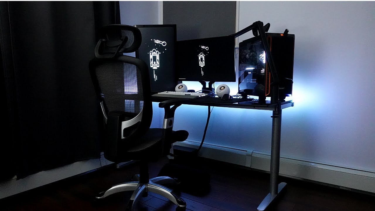 My Minimal Productive/Gaming Desk Setup (2021) - YouTube