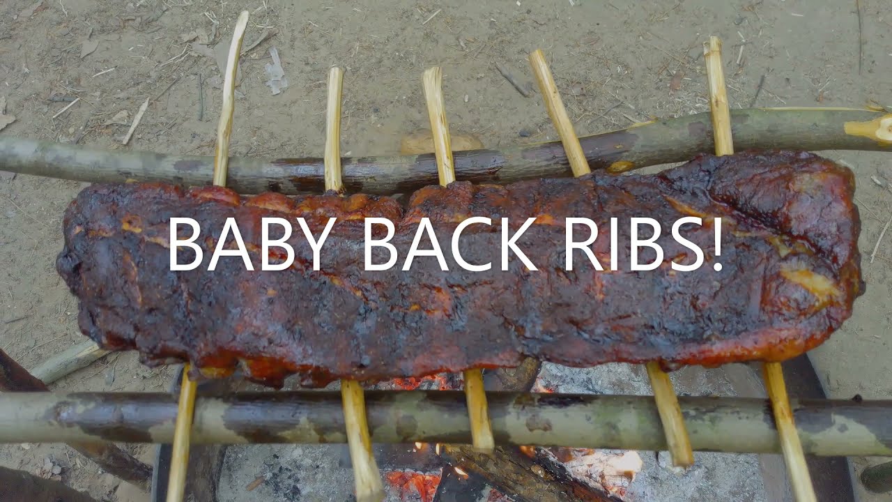 Campfire Cooking Smoked Baby Back Ribs-Bushcraft Smoker #smokedribs # ...