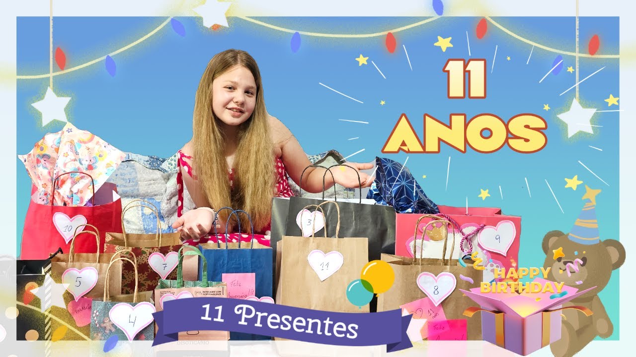 11 anos 11 presentes - YouTube