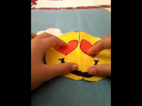 Küçük emoji hediyelik kart yapımı 😍😍😍