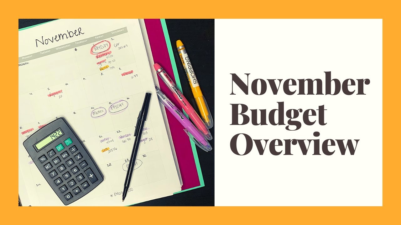 November Budget With Me - YouTube