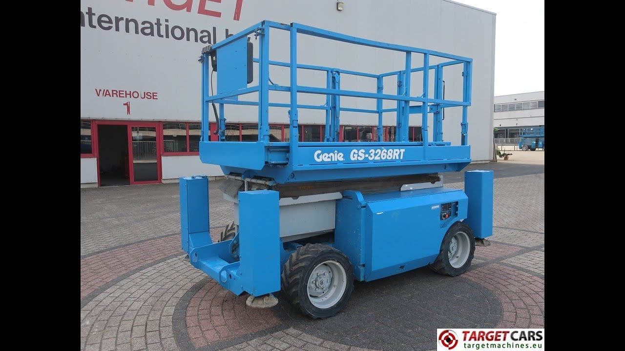 779693 GENIE GS-3268 RT DIESEL 4x4 GS3268 SCISSOR WORK LIFT 1175CM W ...