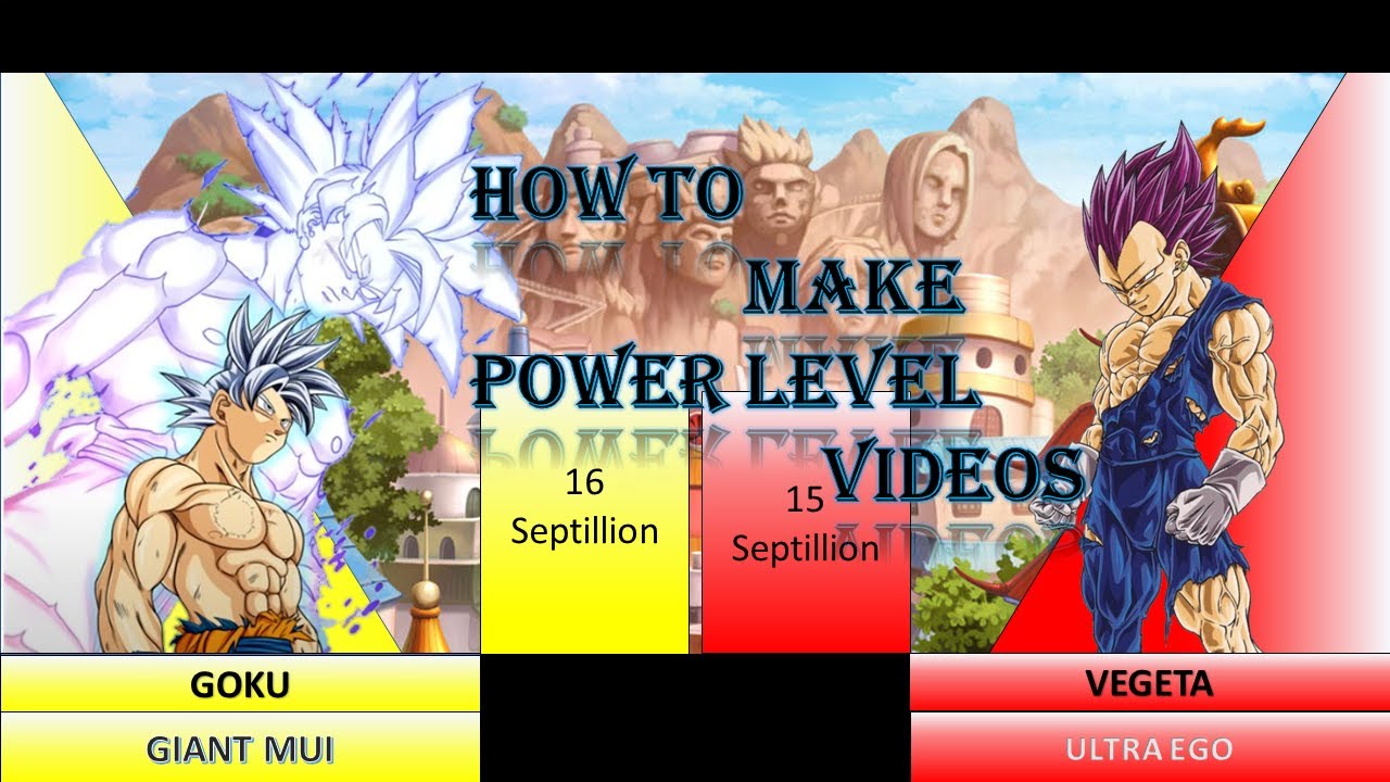 Tutorial #1 How To Make Power Level Videos //Power Level God - YouTube