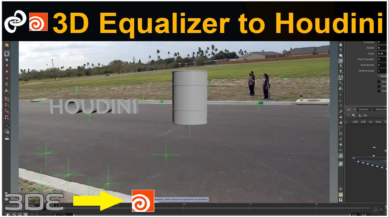 3D Equalizer To Houdini | Export 3DEqualizer Camera Data To Houdini | Export 3D Equalizer To ...