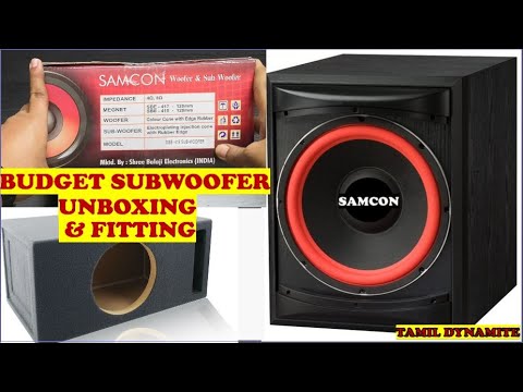 Budget Subwoofer unboxing and fitting | Samcon subwoofer with box - YouTube