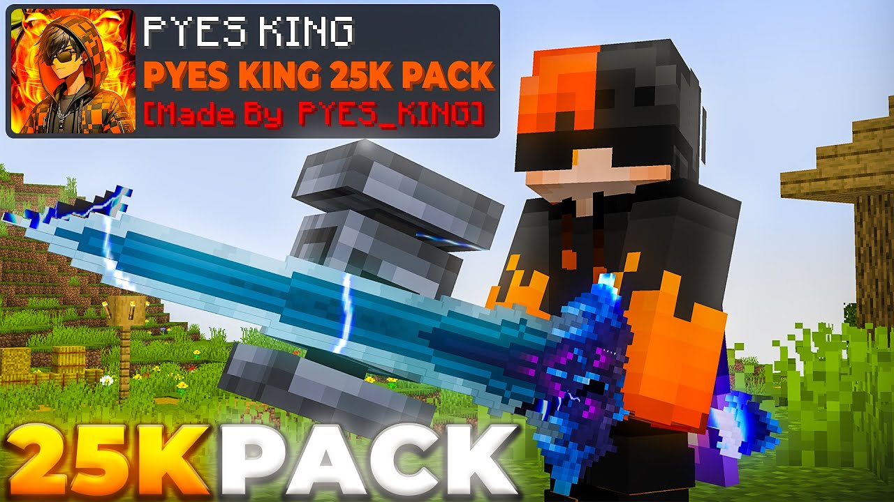 25K Ultimate Texture Pack 🎮 | PvP SMP Mods I PYES KING - YouTube
