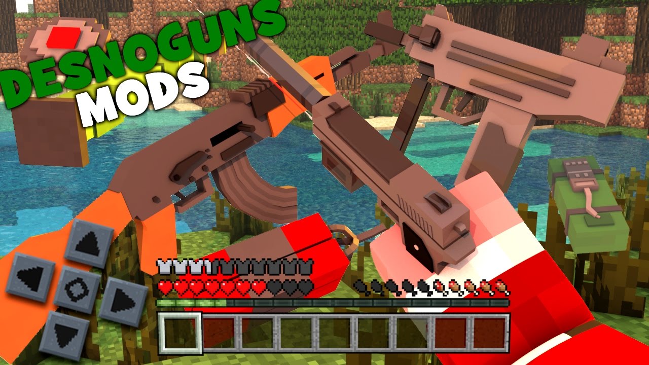 MOD DO DESNOGUNS ARMAS REALISTA DE GUERRA PARA MINECRAFT PE ...