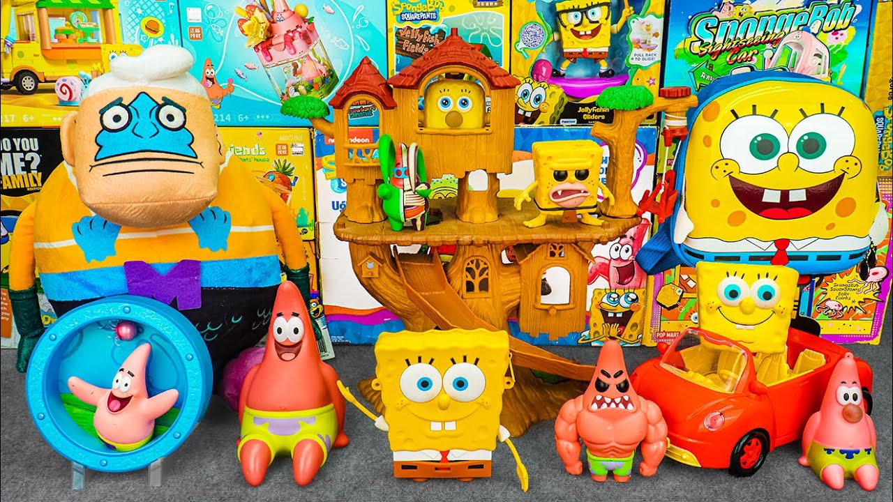 ASMR SpongeBob 🧽 Satisfying Unboxing Of The Fun SpongeBob Tree House ...