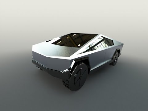 Tesla truck Solidworks 3d Model Rendering - YouTube