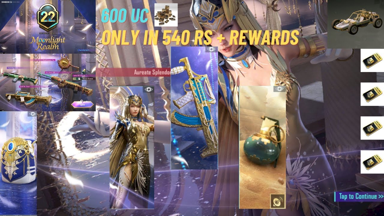 BGMI ROYAL PASS M22 : HOW TO GET 600 UC IN 540 RS PLUS REWARDS - YouTube