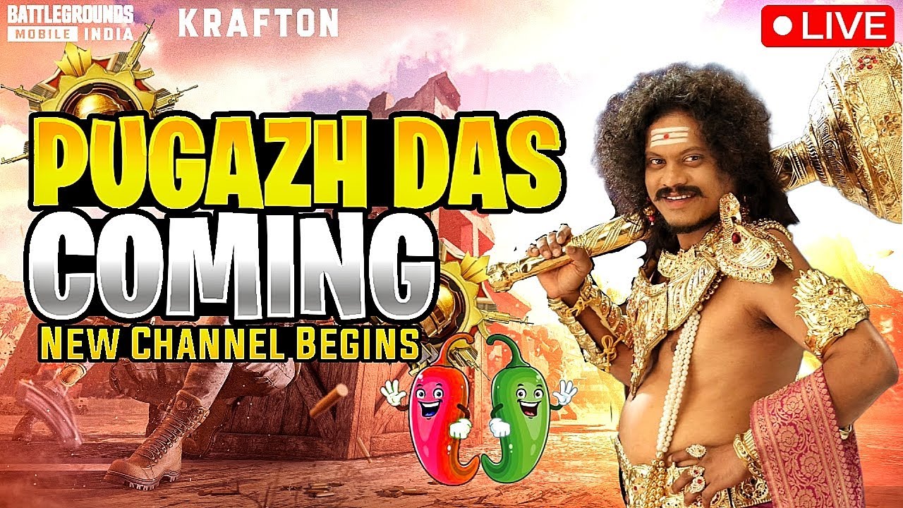 🔴BGMI Live with CWC PUGAZH & Singer SAMVISHAL#pugazh #CWC # ...