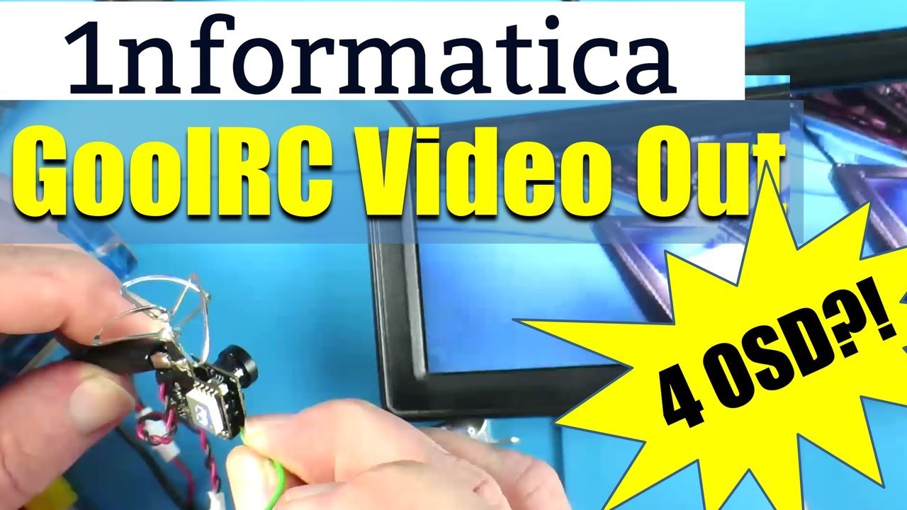 GoolRC AIO All in One FPV Camera Composite Video Out Test - YouTube