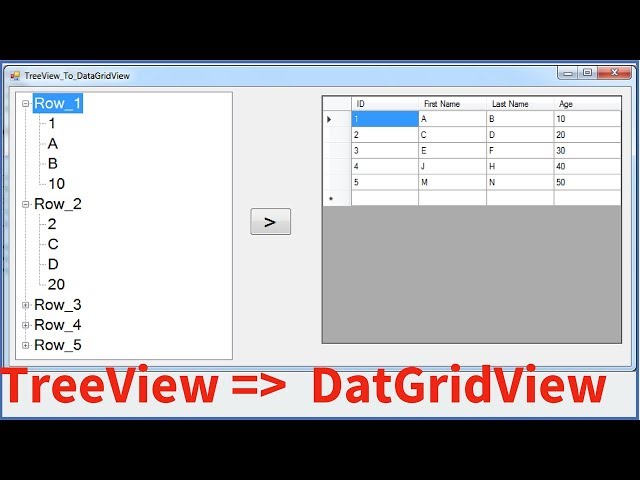 Vbnet Transfer Datagridview Data To Treeview C Javaphp 4752