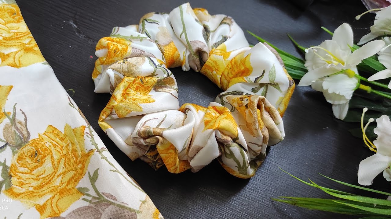 How to make a scrunchie 🌺/step by step/small business/summer 🏝️ launch ...