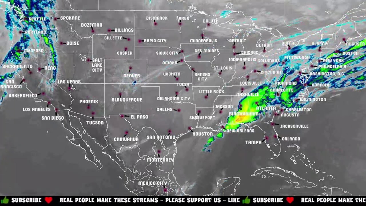 USA Weather Satellite LIVE STREAM April 07 2025 All US States Current ...