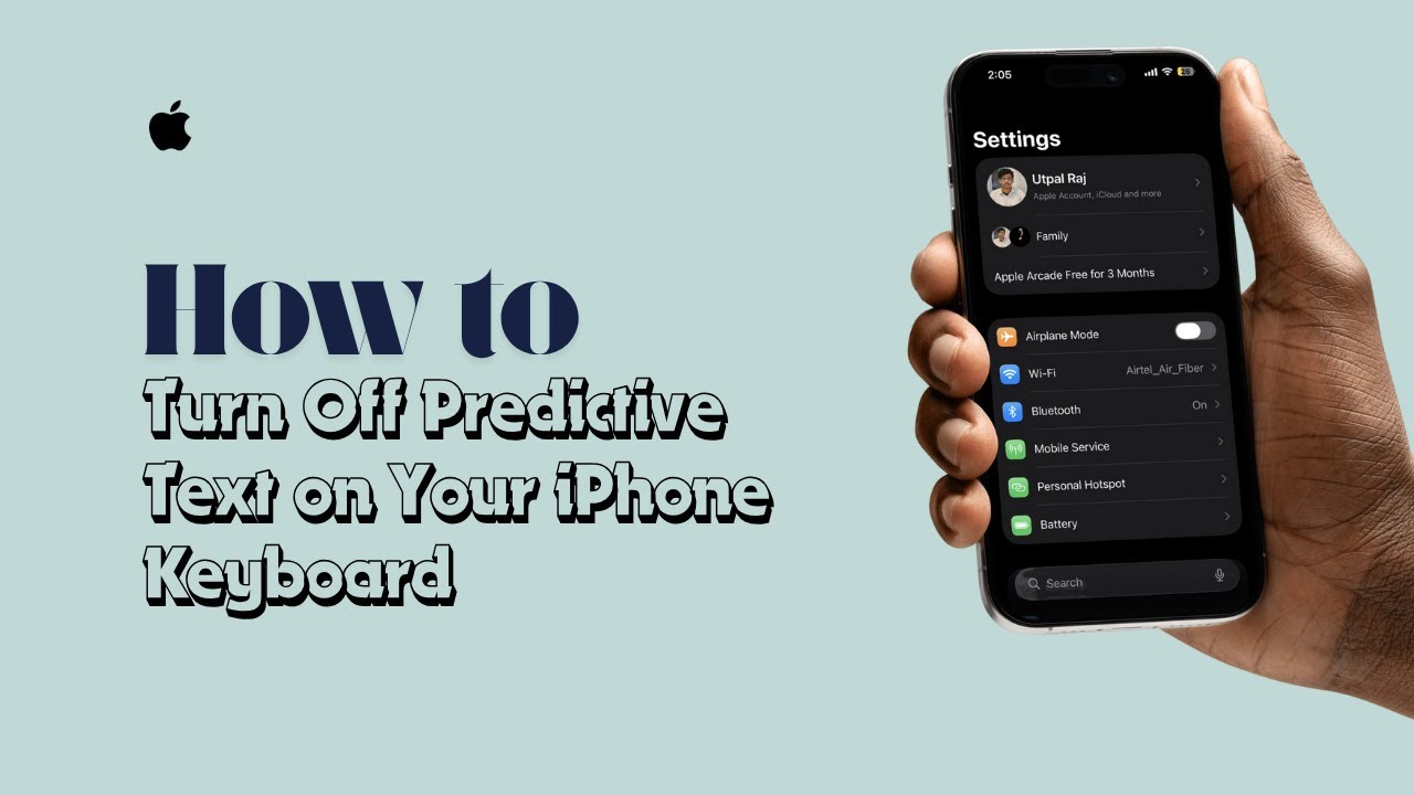 How to Turn Off Predictive Text on Your iPhone Keyboard - YouTube