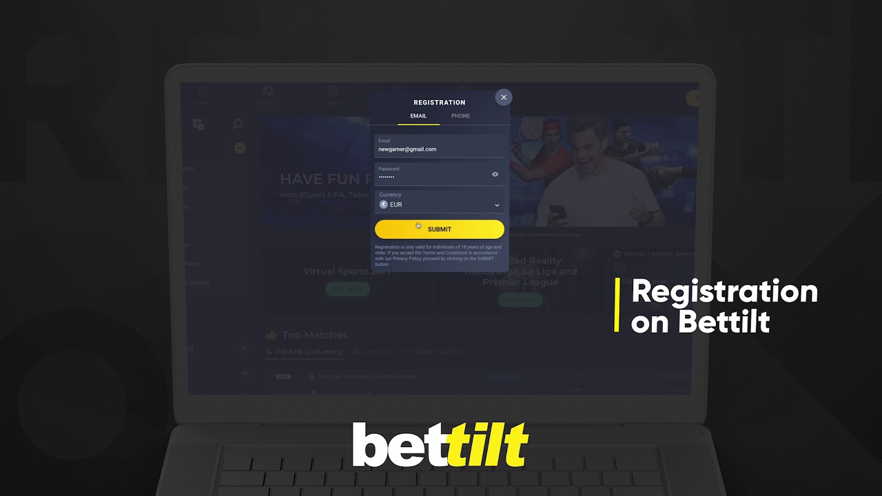 Registration on Bettilt / Como fazer o registo na Bettilt? - YouTube
