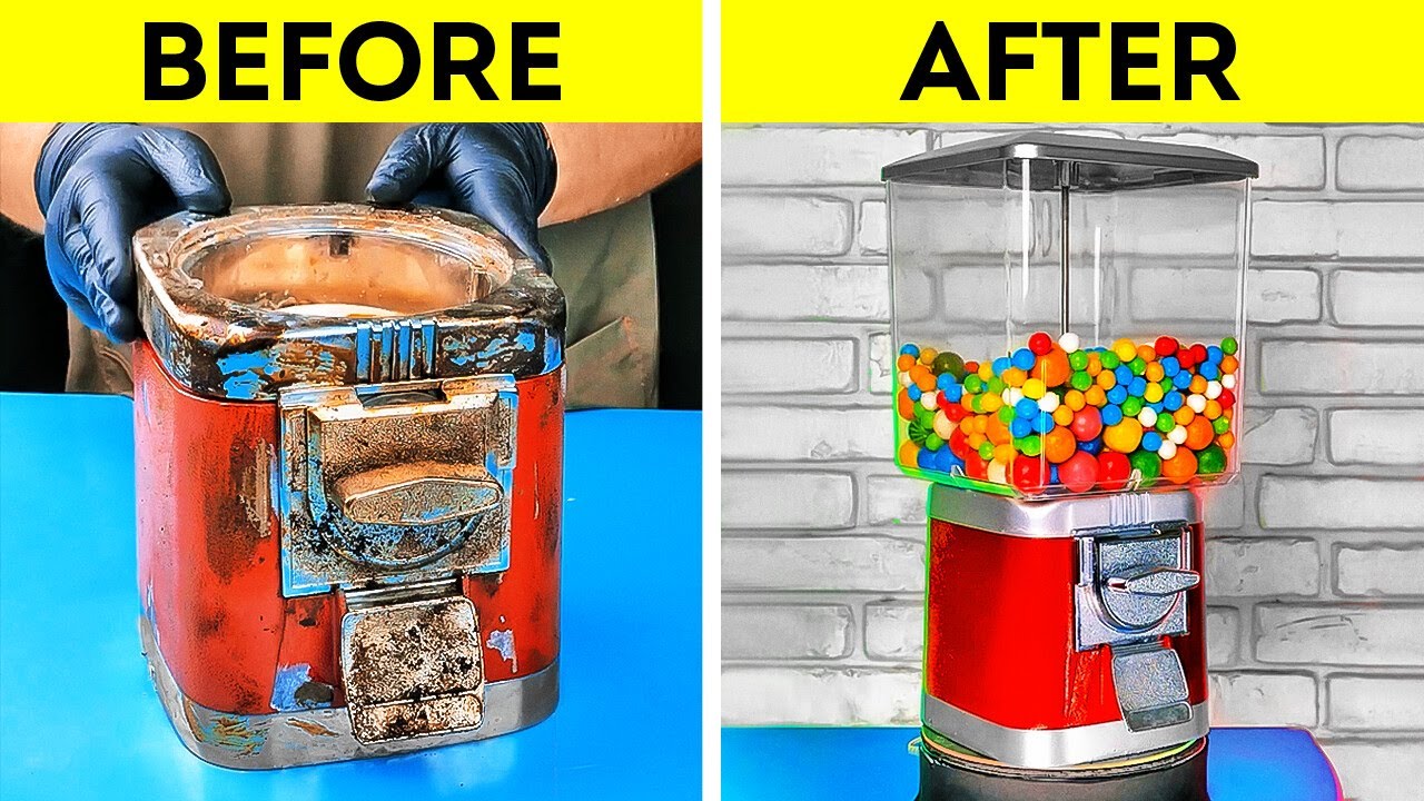 Reviving Retro Delights From An Old Candy Machine - YouTube