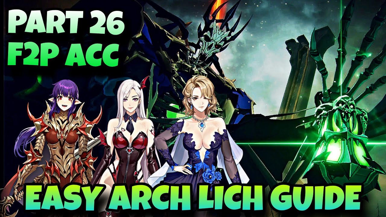 PART 26 F2P ACC | 36-DAY LOGINS VS EASY ARCH LICH FULL GUIDE [SOLO LEVELING: ARISE] - YouTube