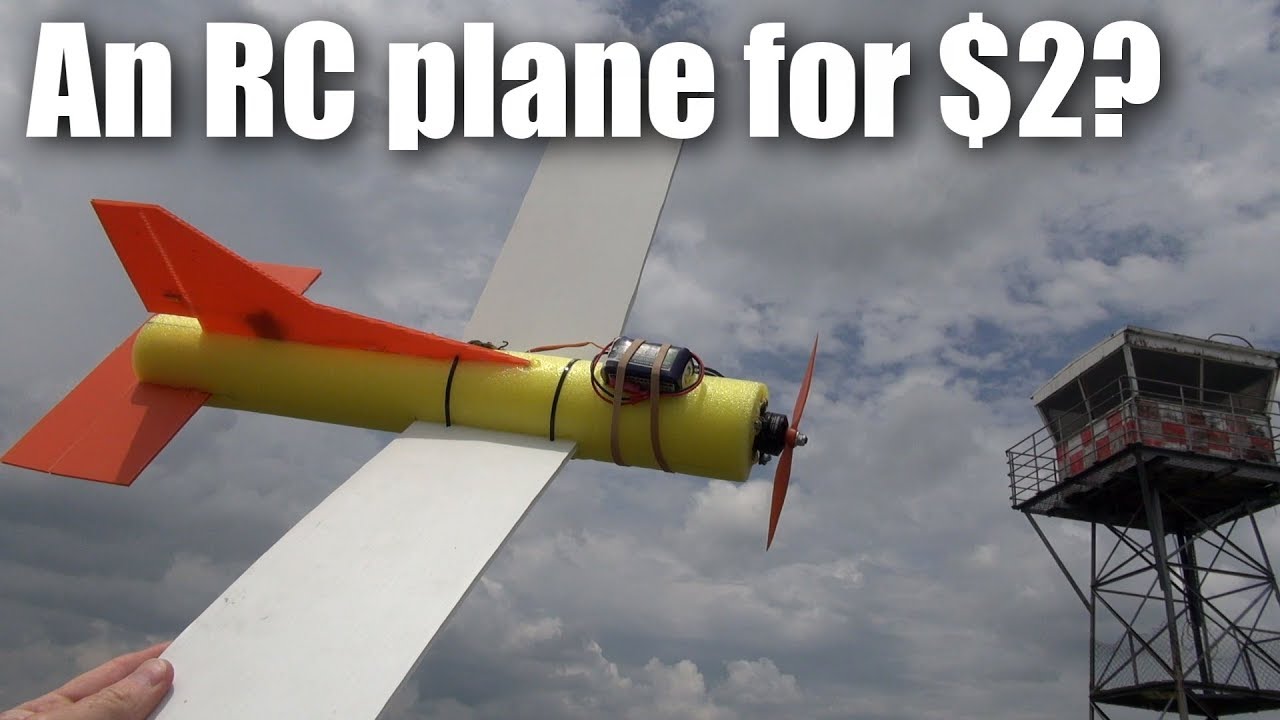 The $2 pool-noodle RC plane build and flight test (part 2) - YouTube