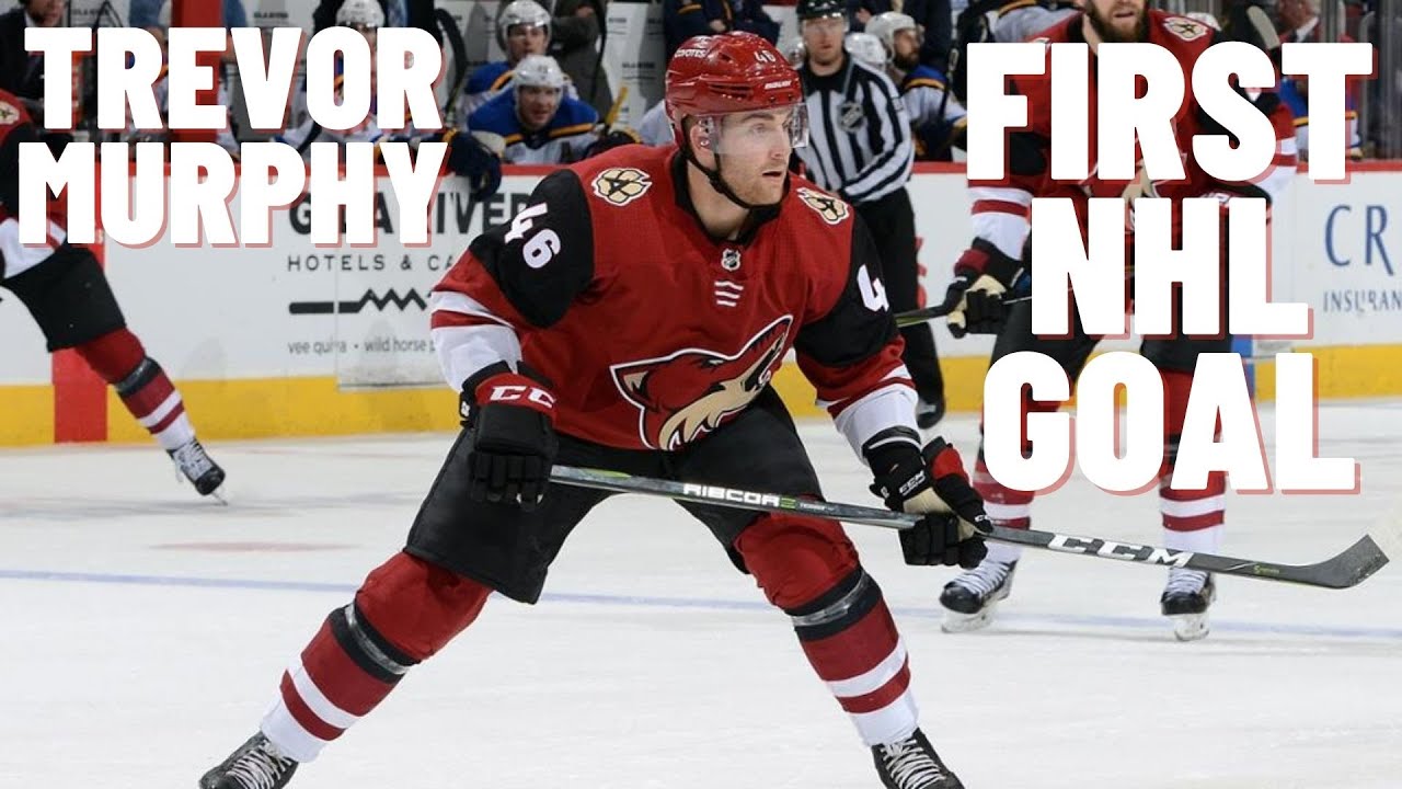 Trevor Murphy #46 (Arizona Coyotes) first NHL goal Mar 26, 2018 - YouTube