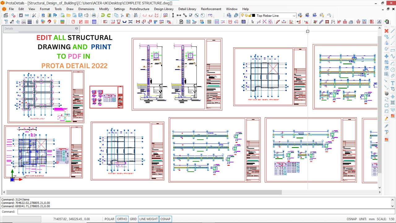 PROTA DETAILS (EDIT ALL STRUCTURAL DETAILS DRAWINGS AND PRINT) # ...
