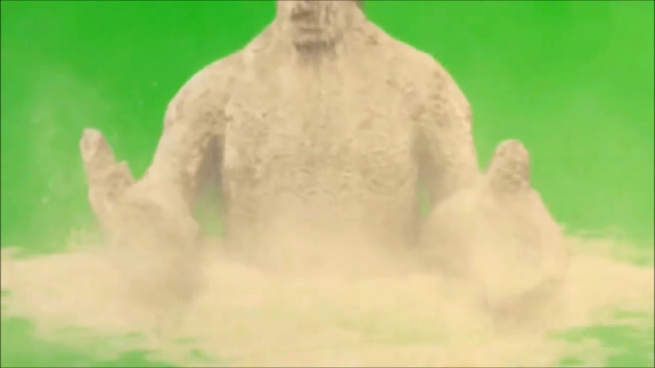 Green Screen Sand Giant 100% Royalty Free - YouTube